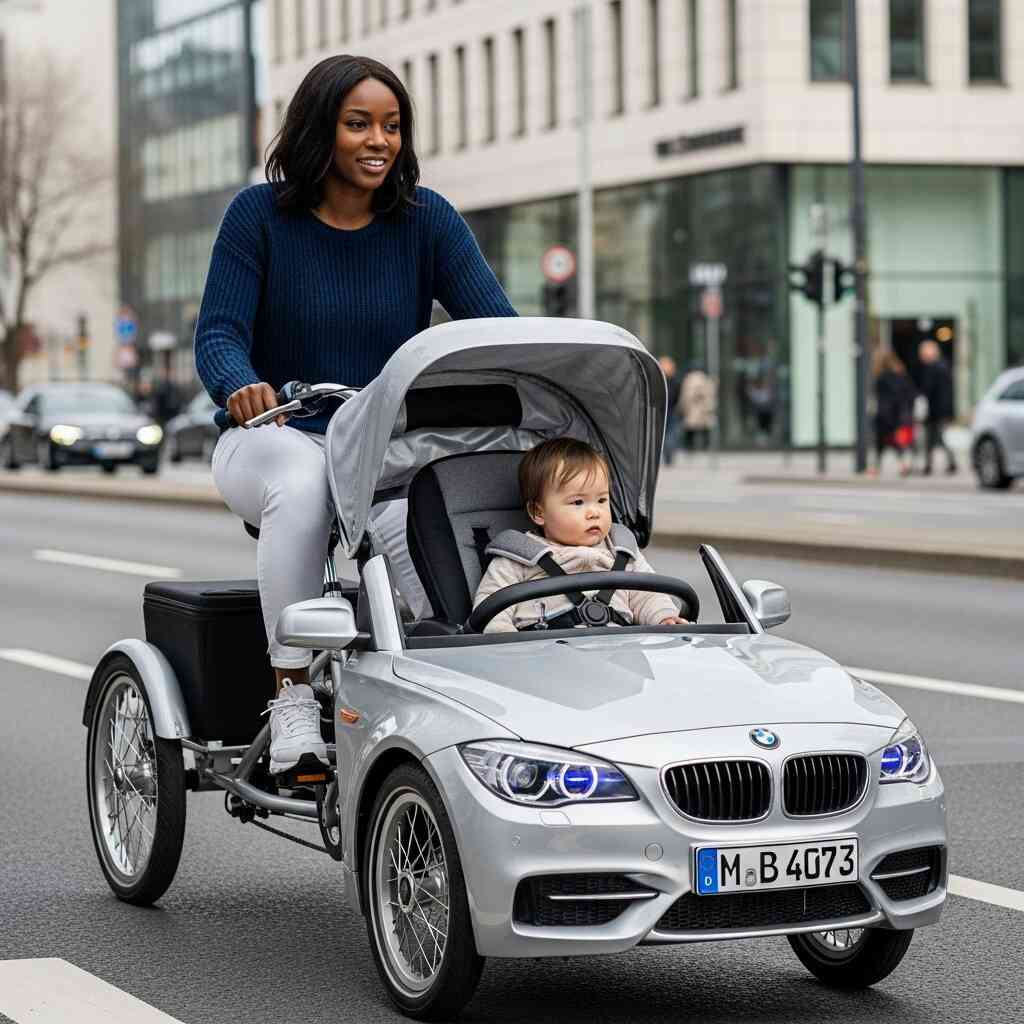 Riding in Style: How a BMW Cargo Bike Stroller Redefines Urban Family ...