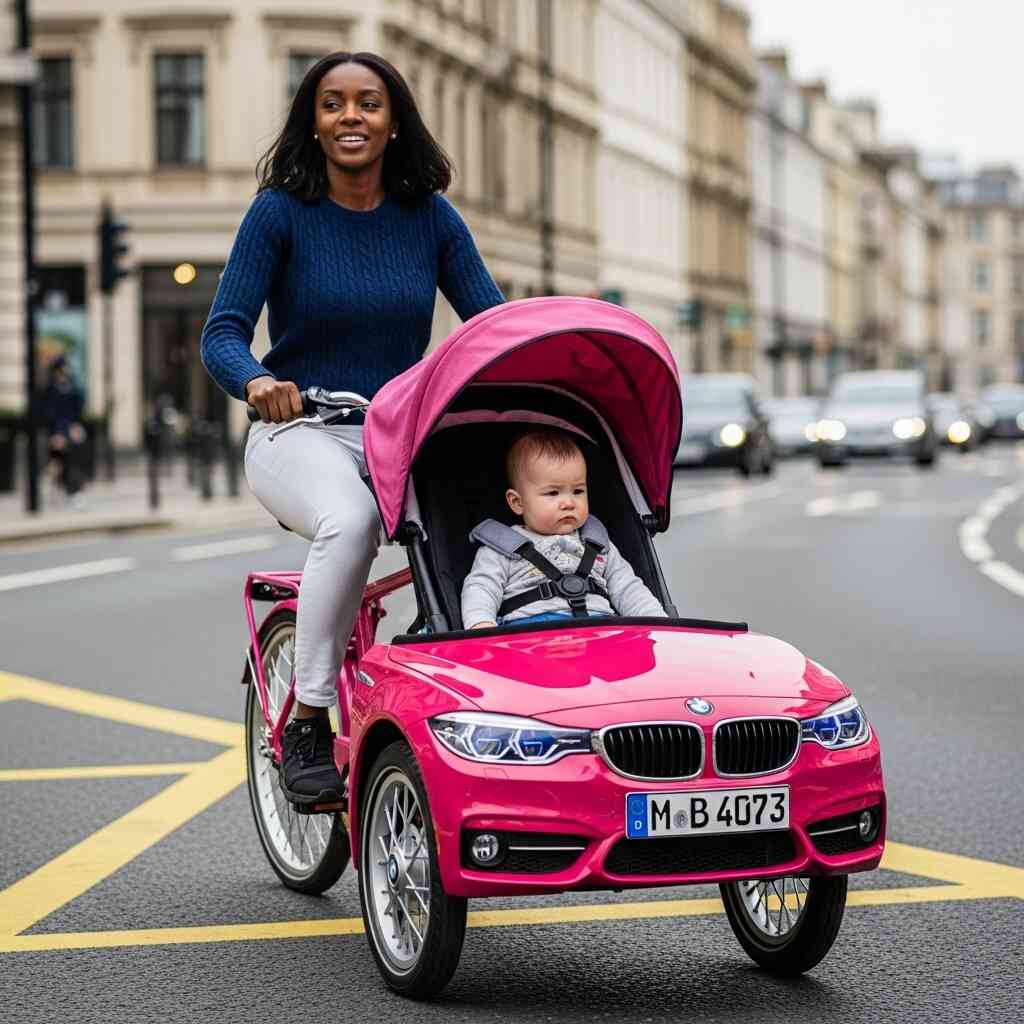 Riding in Style: How a BMW Cargo Bike Stroller Redefines Urban Family ...
