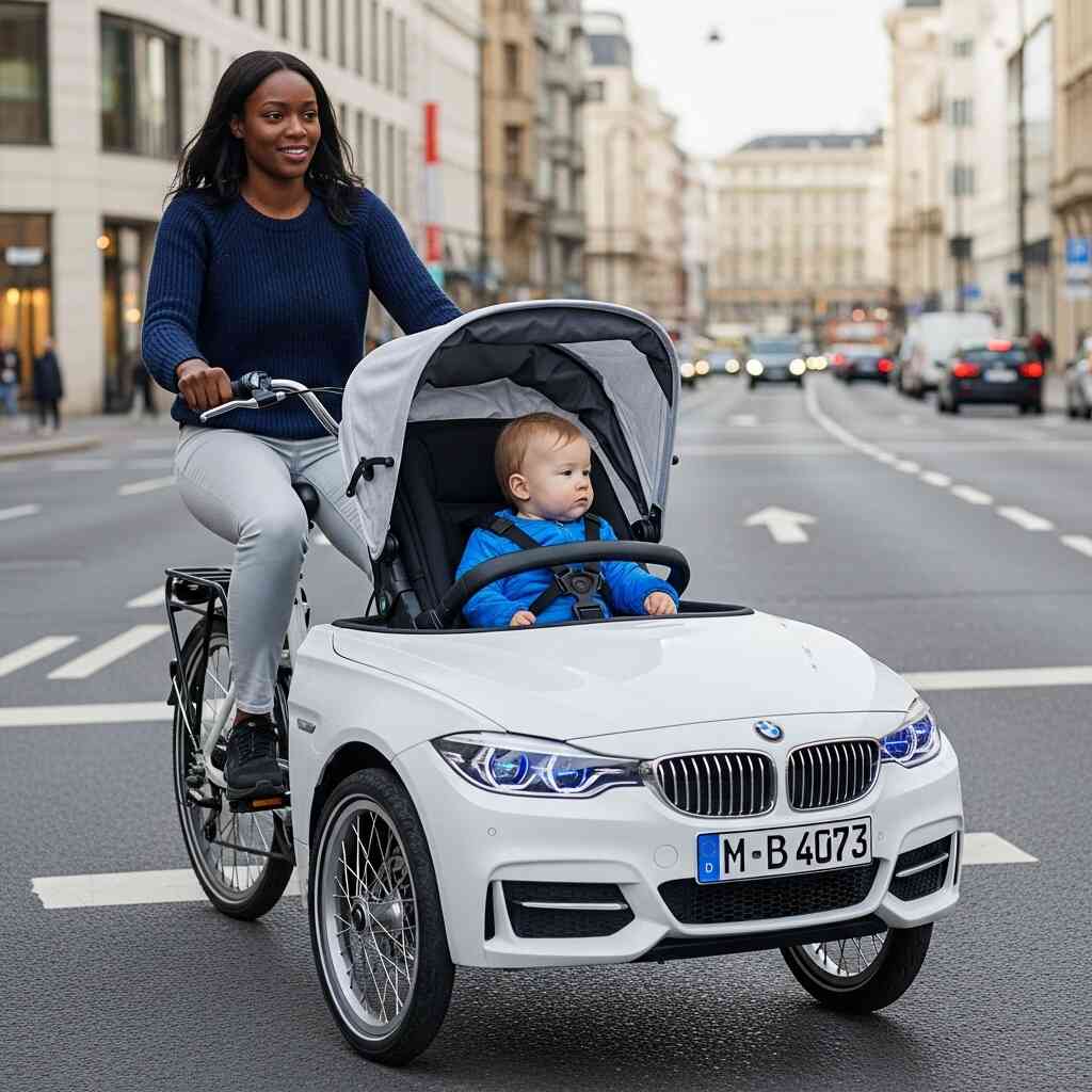 Riding in Style: How a BMW Cargo Bike Stroller Redefines Urban Family ...