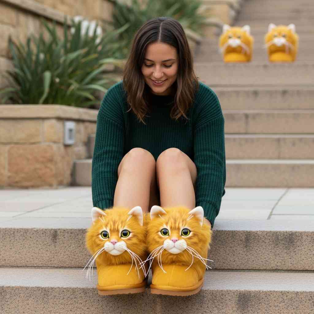 Fluffy Themed Cat Boots: The Internet’s Cutest Imaginary Fashion Trend ...