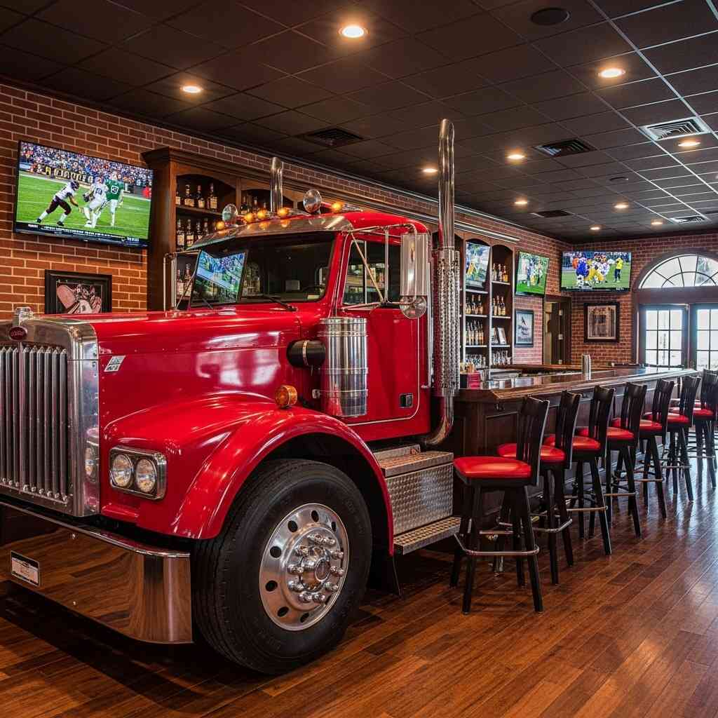 This Home Bar Looks Like a Big Rig—And It’s Fully Poured with ...