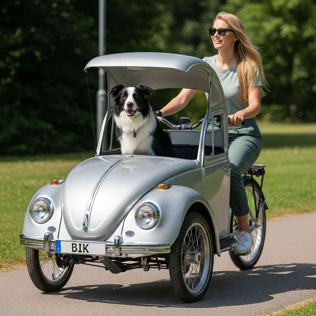 Ride in Retro Style: The Whimsical World of VW Beetle-Inspired Pet Cargo Bikes - Inspiring Designs