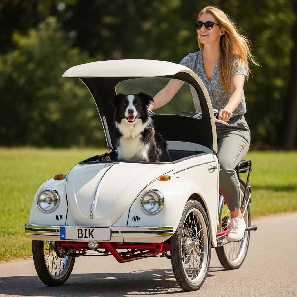 Ride in Retro Style: The Whimsical World of VW Beetle-Inspired Pet Cargo Bikes - Inspiring Designs