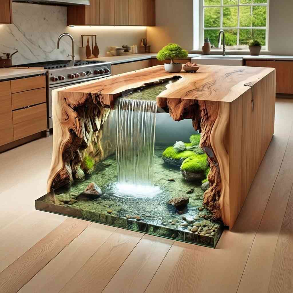 Why a Kitchen Island with Waterfalls Is the Ultimate Statement Piece ...