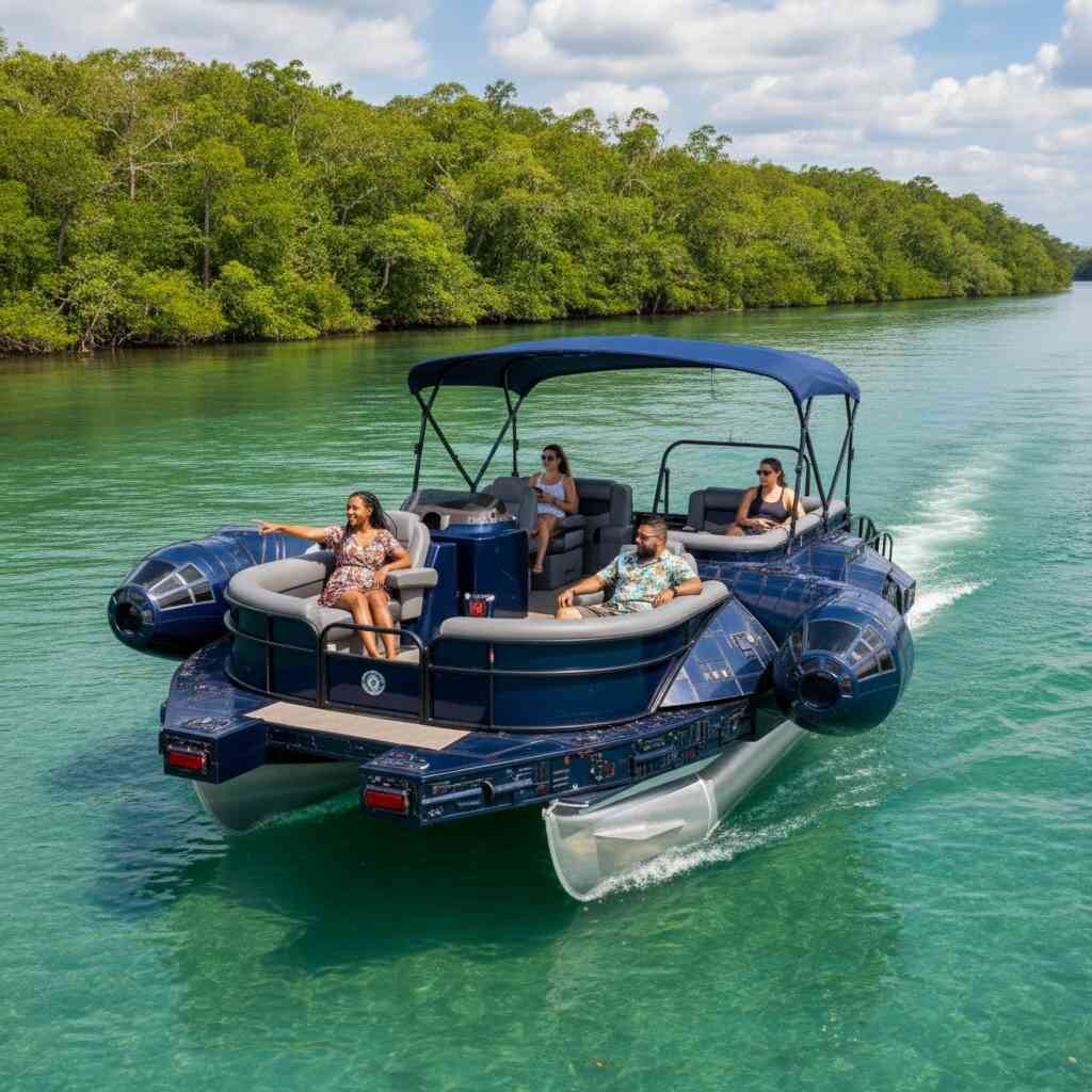 What If the Millennium Falcon Was a Pontoon Boat? (Star Wars Meets Lake ...