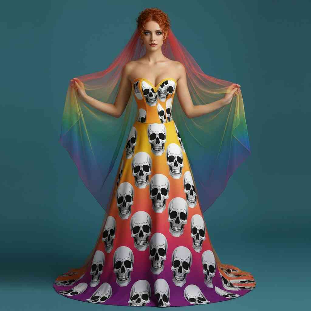 Why Skull-Adorned Wedding Dresses Are a Symbol of Rebellious Love ...