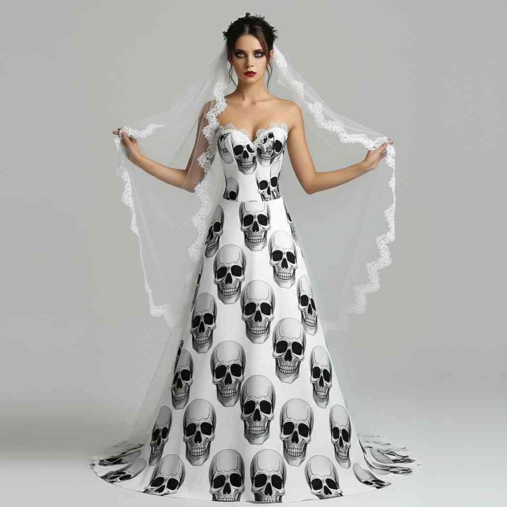 Why Skull-Adorned Wedding Dresses Are a Symbol of Rebellious Love ...