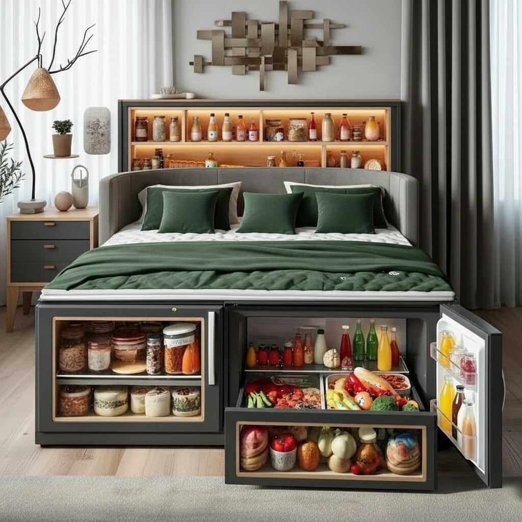 Exploring the Unique Concept of the Fridge Integrated Bed - Inspiring ...