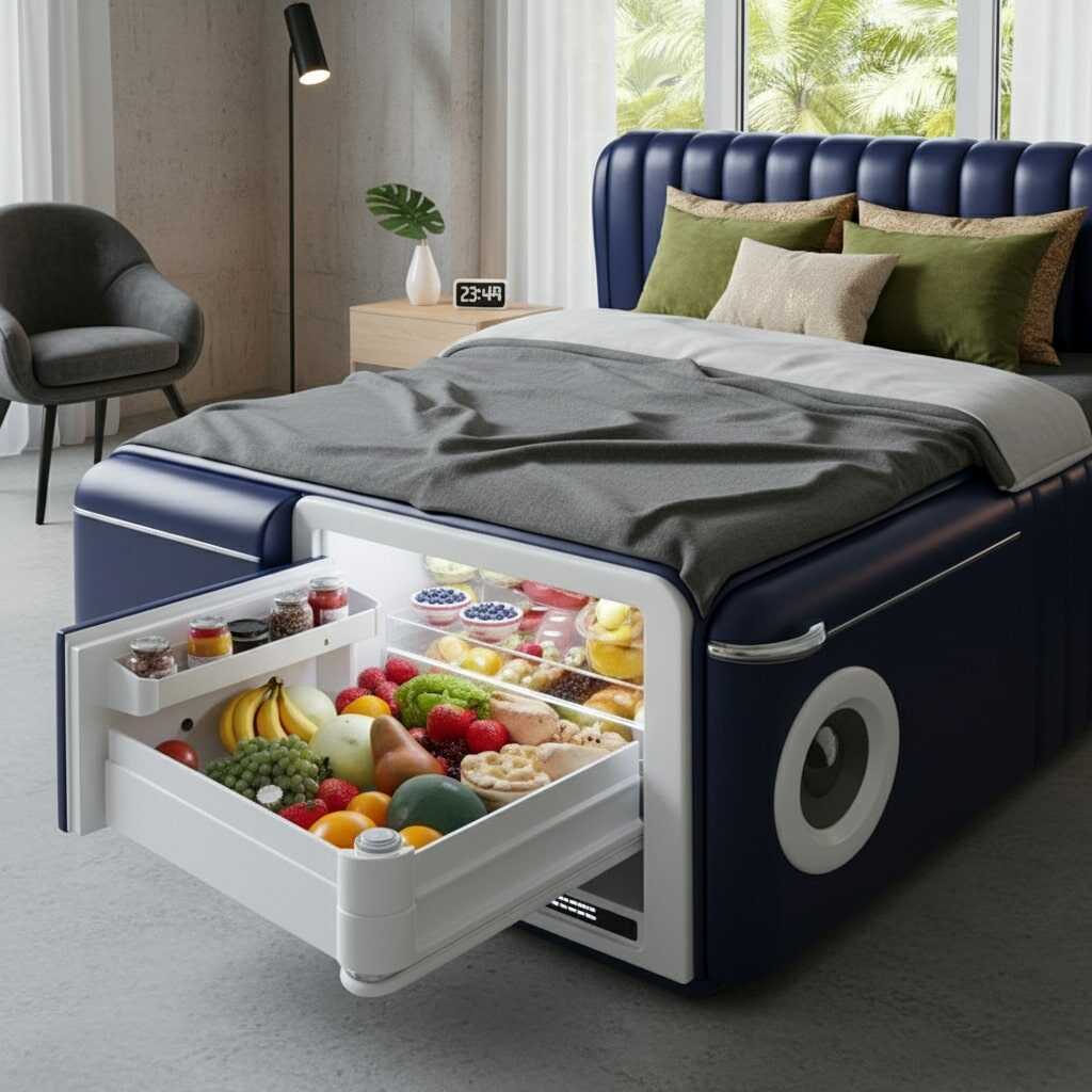 Exploring the Unique Concept of the Fridge Integrated Bed - Inspiring ...