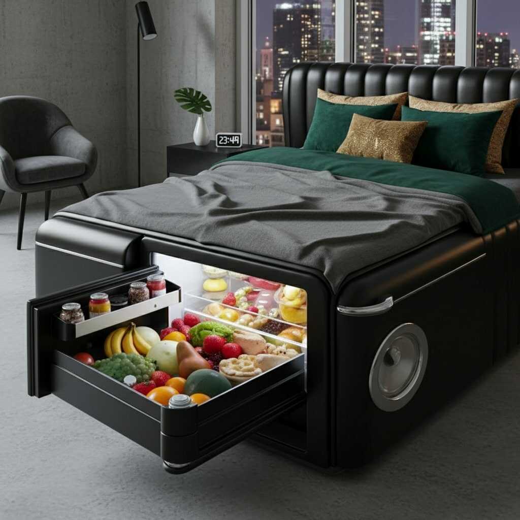Exploring the Unique Concept of the Fridge Integrated Bed - Inspiring ...