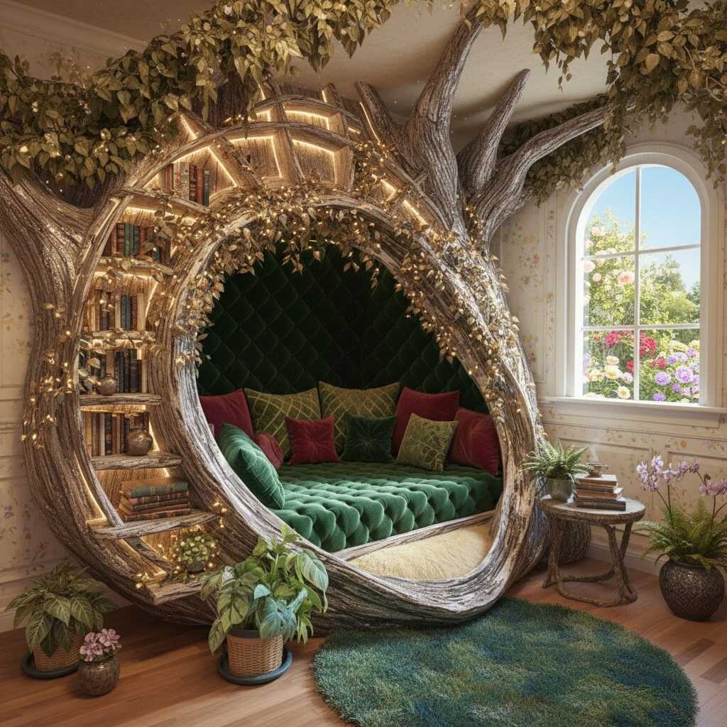 How to Design a Tree Themed Reading Nook for Kids and Adults ...