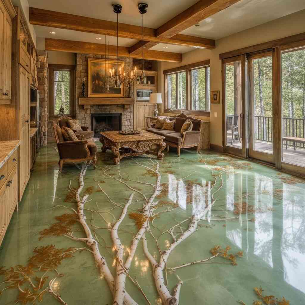 Birch Tree Epoxy Flooring: Nature-Inspired Designs for Modern Interiors ...