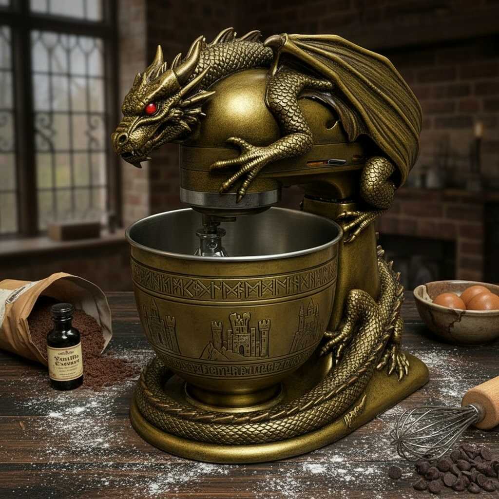 Dragon Inspired Stand Mixer: Mythical Design Meets Modern Kitchen ...