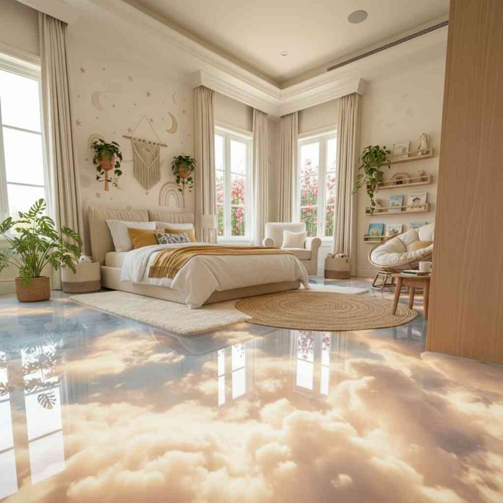 How Epoxy Cloud Flooring Transforms Interior Spaces - Inspiring Designs