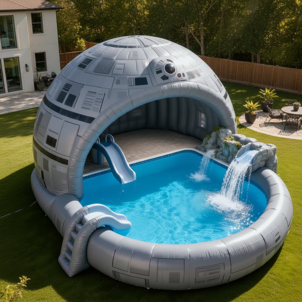 Giant Inflatable Death Star Pool: Fun & Games for All Ages - Inspiring ...