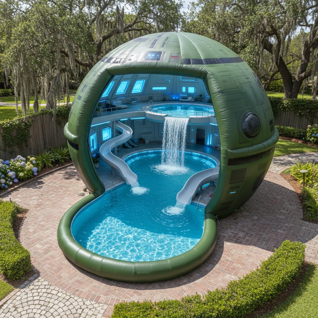 Giant Inflatable Death Star Pool: Fun & Games for All Ages - Inspiring ...