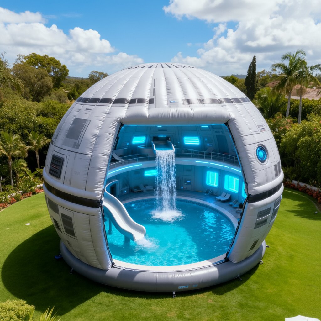 Giant Inflatable Death Star Pool: Fun & Games for All Ages - Inspiring ...