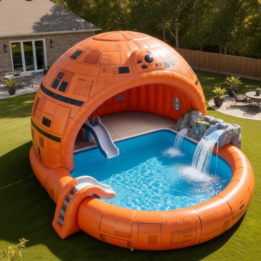 Giant Inflatable Death Star Pool: Fun & Games for All Ages - Inspiring ...