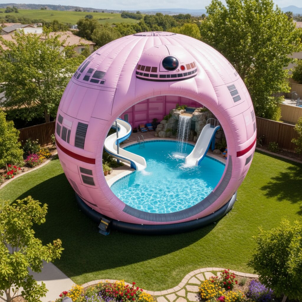 Giant Inflatable Death Star Pool: Fun & Games for All Ages - Inspiring ...